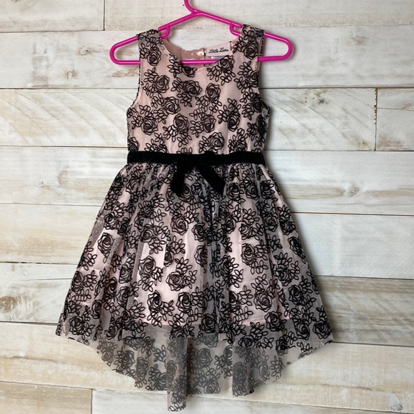 Little Lass | Dresses | Little Lass 2t Toddler Pink And Black Floral ...